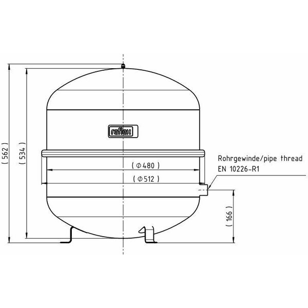 Teknocalor Kalvopaisunta-astia Reflex 80 litraa | Kalvopaisunta-astiat lämmitysjärjestelmiin ...